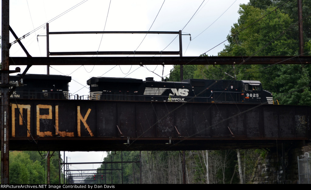 24K moves through West Lang with NS C40-9W 9825 leading